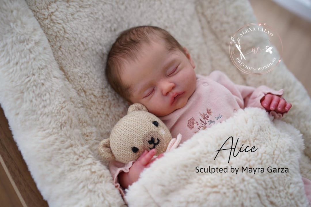 Custom Reborn Kit Alice by Mayra Garza - 19" or 49 Cm, Newborn to 1 ...