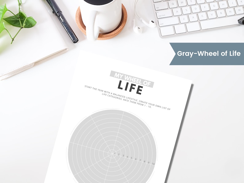 Blank Wheel of Llife Template, Printable Wheel of Life, Wheel of Life ...
