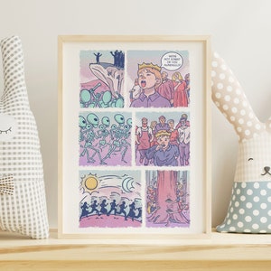 Personalized Custom Comic Strip Wall Art - Etsy