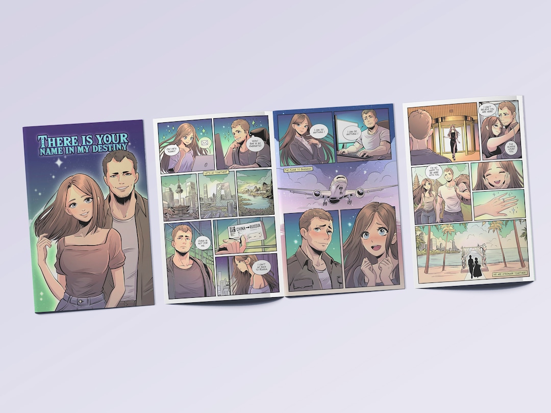 Personalized Custom Manga Comic Book Comic Strip - Etsy