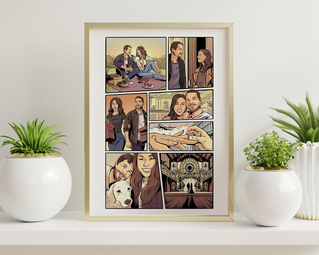 Personalized Custom Comic Strip Wall Art Poster Digital Download - Etsy