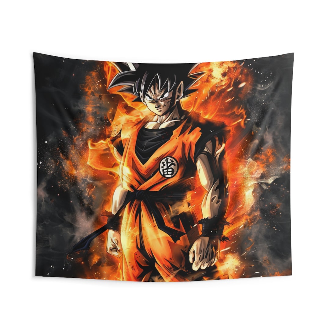 Goku Dragon Ball Z Indoor Wall Tapestries - Etsy