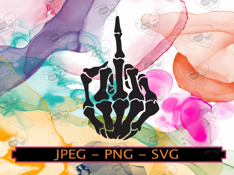 Middle Finger Image for Download JPEG, PNG, & SVG - Etsy