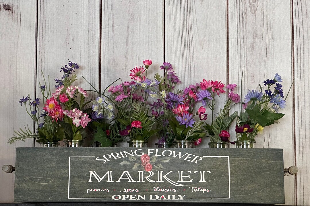 Wood, Farmhouse, Pallet Wood, Plant, Flower Box, Table Centerpiece - Etsy