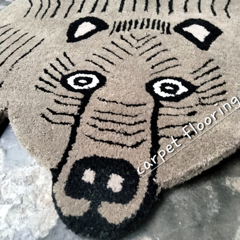 Handtufted Brown Bear Skin Rug for Kidsroom,living Room, Bedroom,gift ...