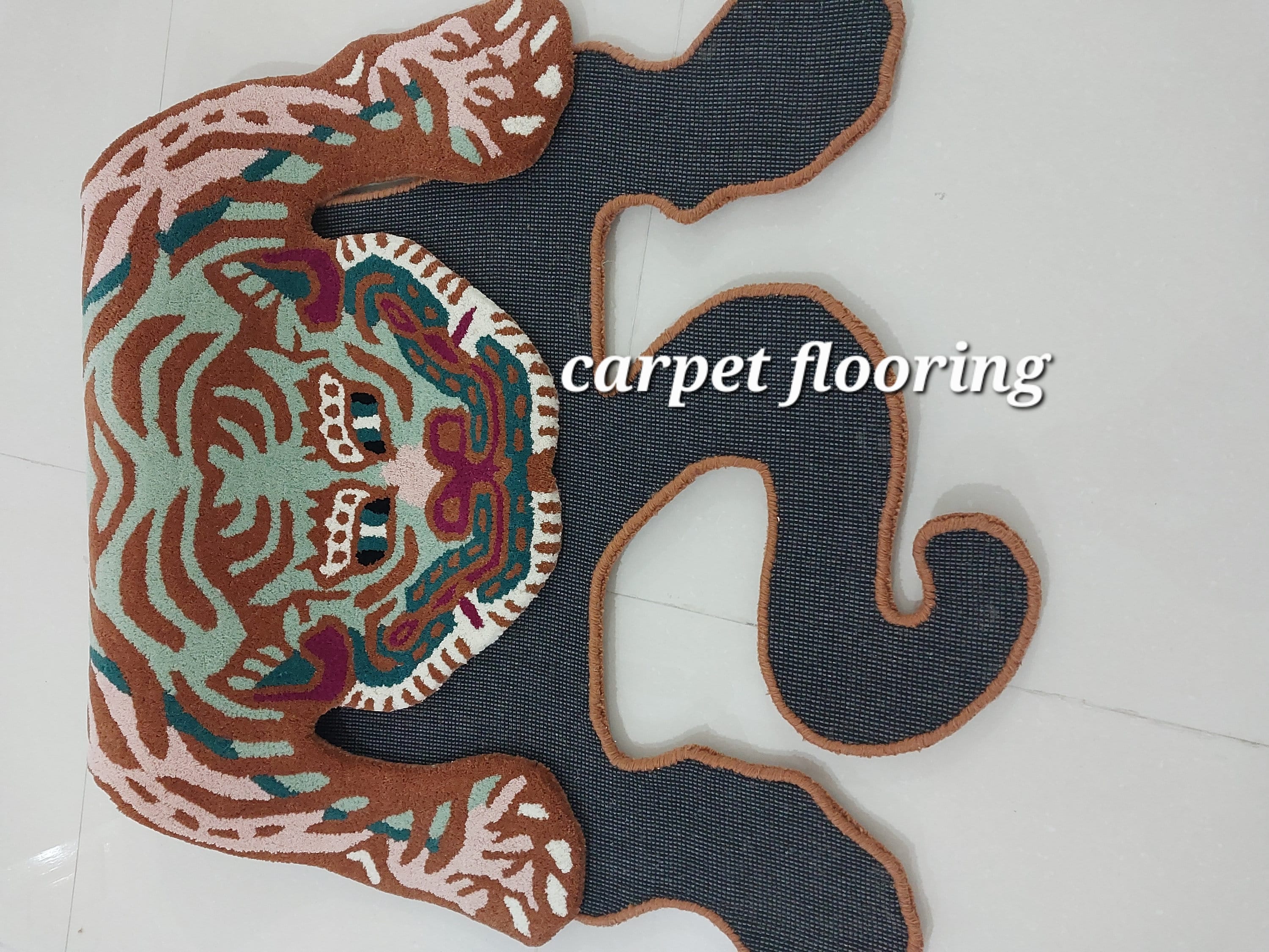 Tibetan Tiger Rug,tiger Skin Rug Tiger Print Rug Tiger Wool Area Rug ...