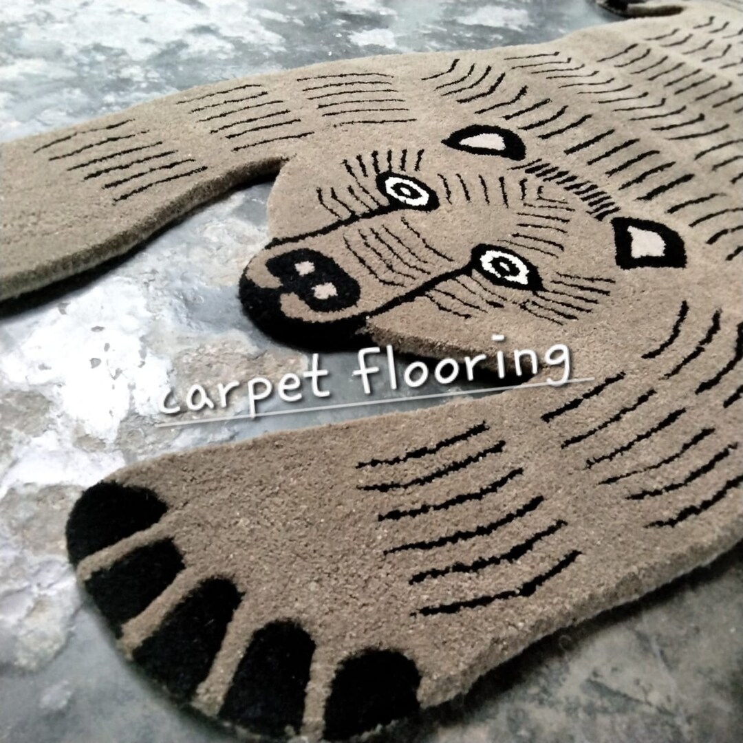 Handtufted Brown Bear Skin Rug for Kidsroom,living Room, Bedroom,gift ...