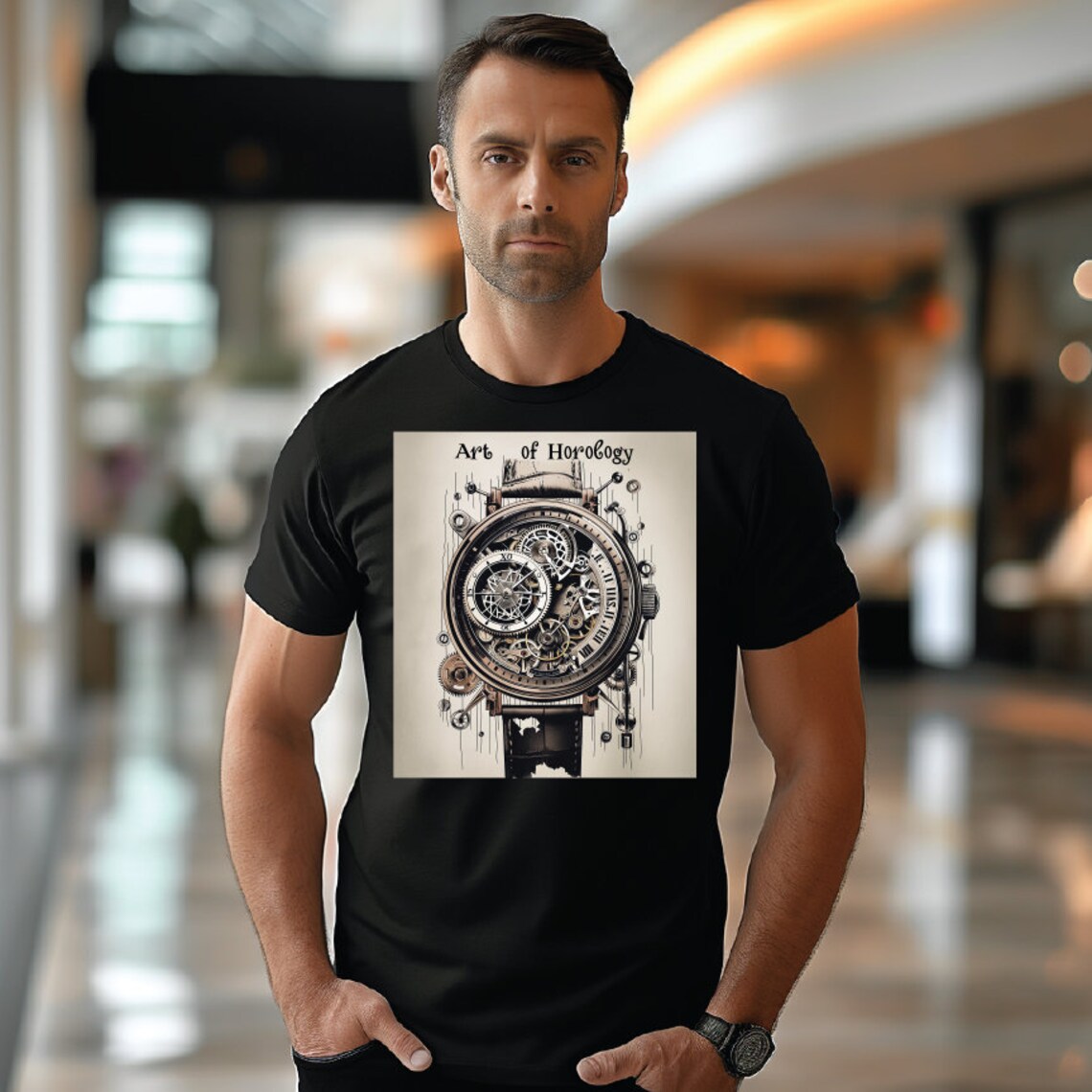Mechanical Watchwork Art Tee | Detailed Timepiece Shirt - Etsy