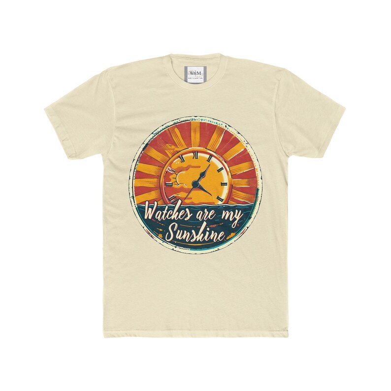 Timekeeper Sun Design T-shirt - Minimalist Artistic Style for Daily ...