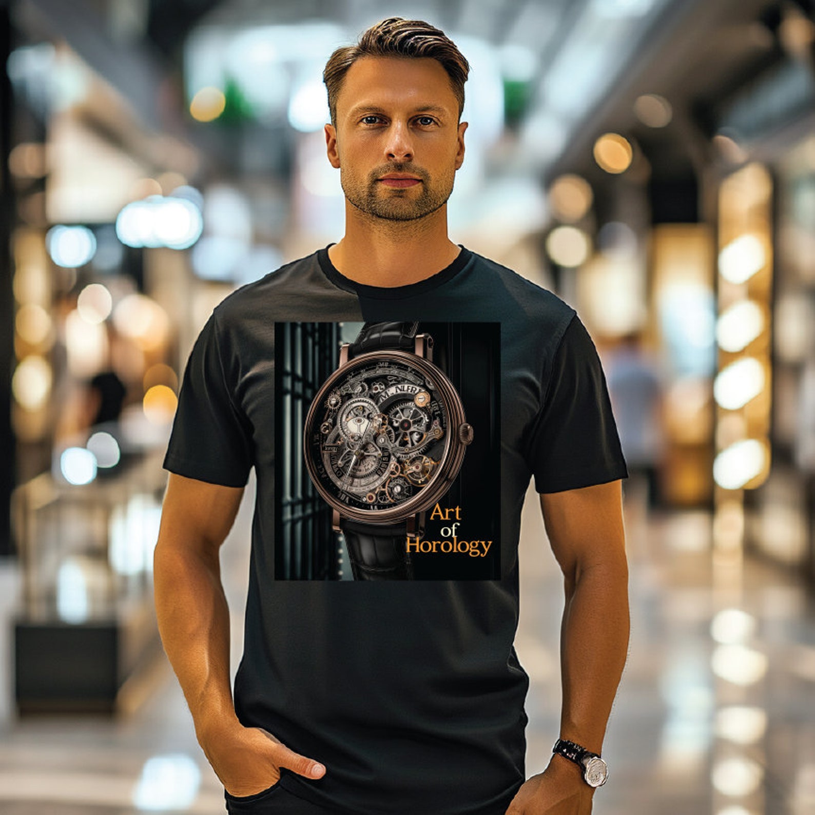 Intricate Horology Art Shirt | Unique Design, Classic Timepiece ...