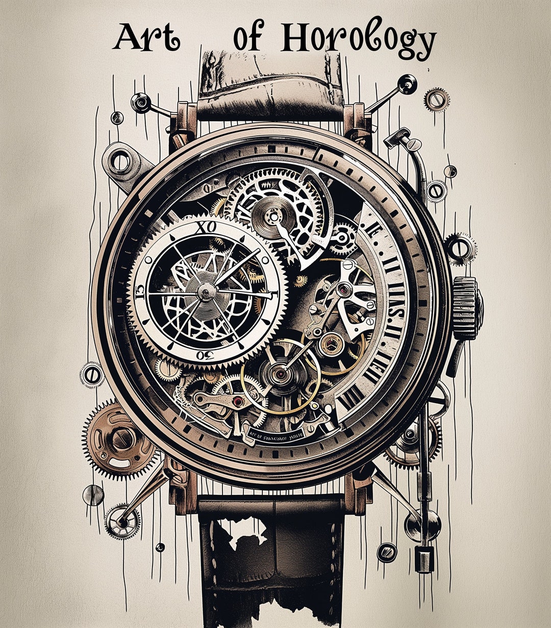 Mechanical Watchwork Art Tee | Detailed Timepiece Shirt - Etsy