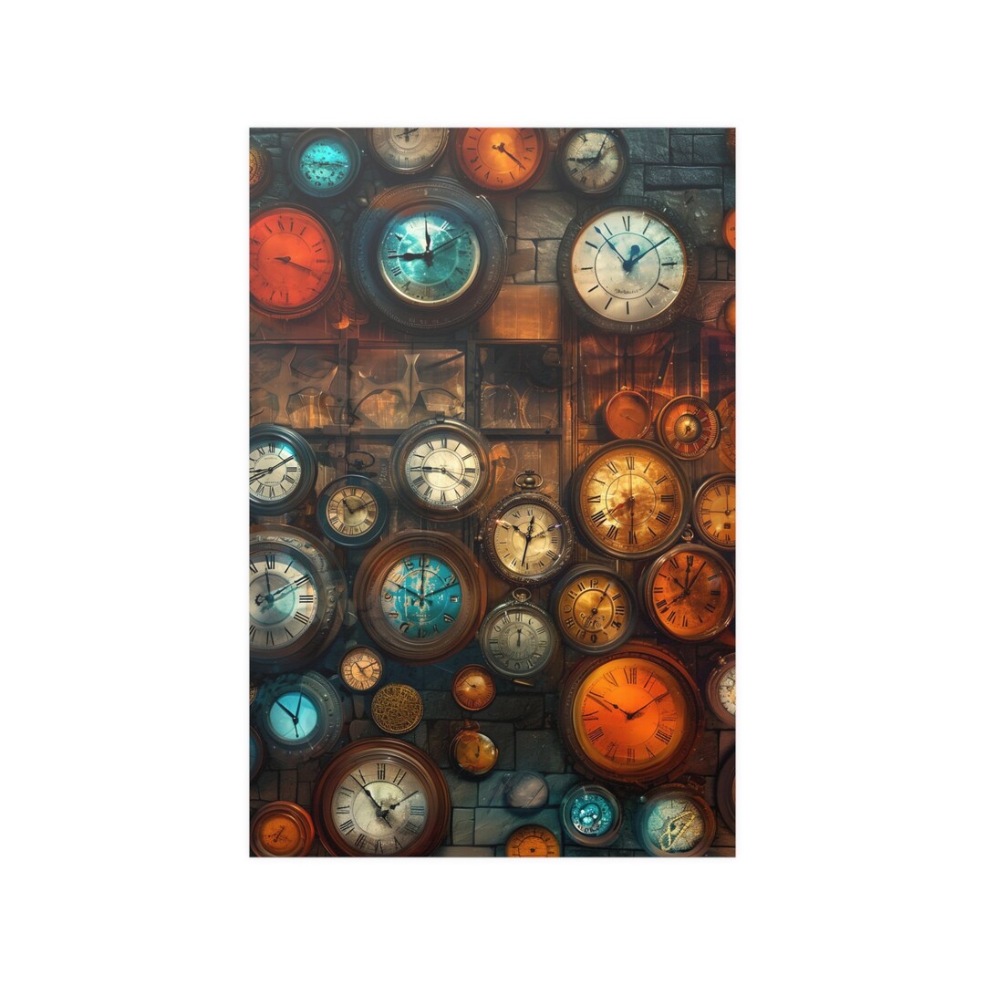 Art of Time - Clock and Watch Poster Series - Special Designed for ...