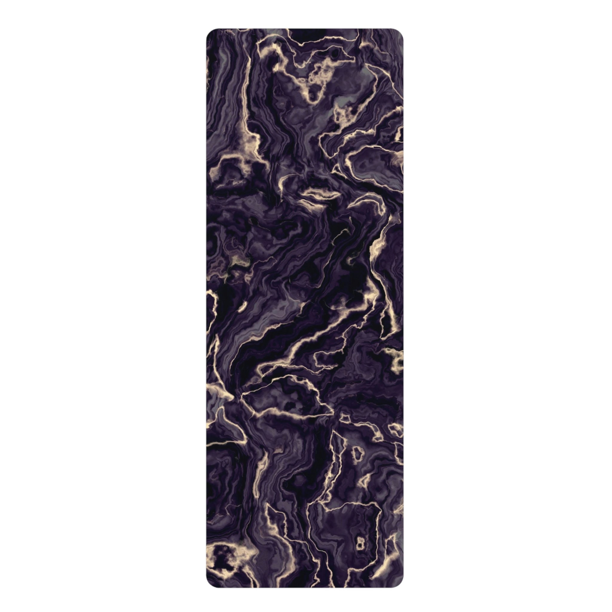 Rubber Yoga Mat- Purple Marble - Etsy