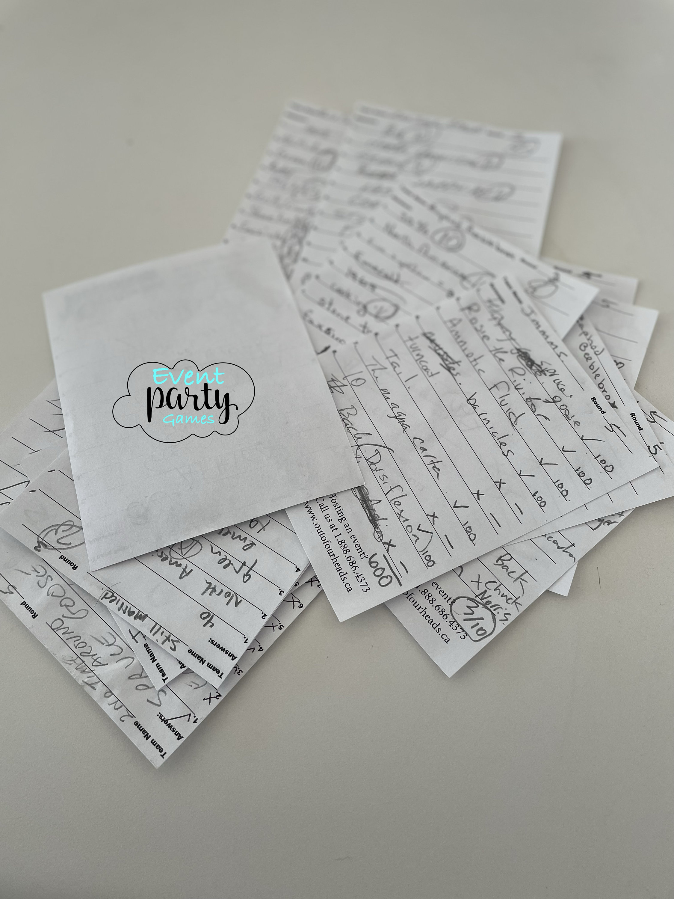 Hojas De Respuestas De Trivia Para Imprimir