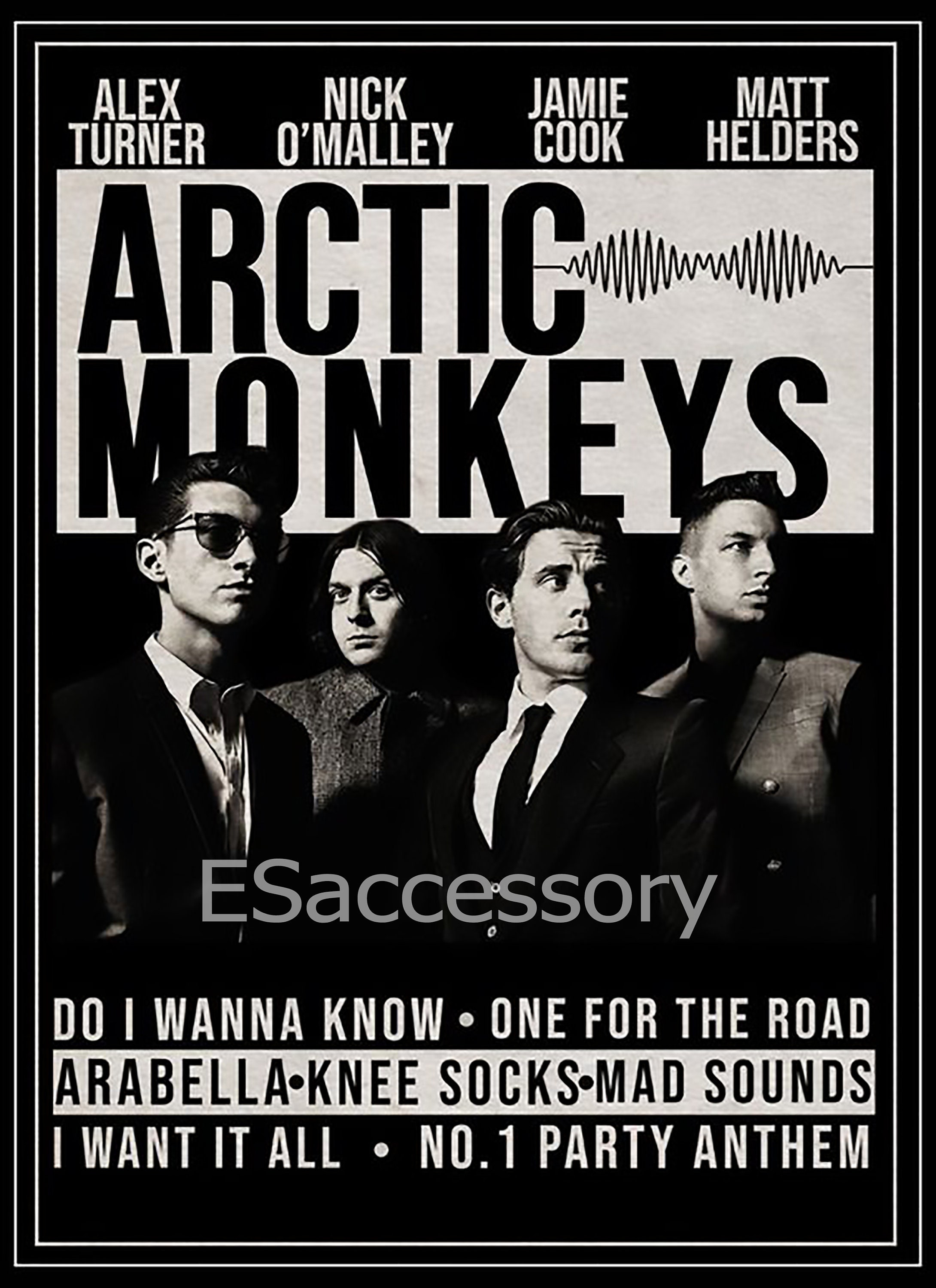 Arctic Monkeys Printable Digital Poster Wallart - High Resolution ...