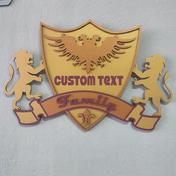 Personalized Family Crest Art - Etsy