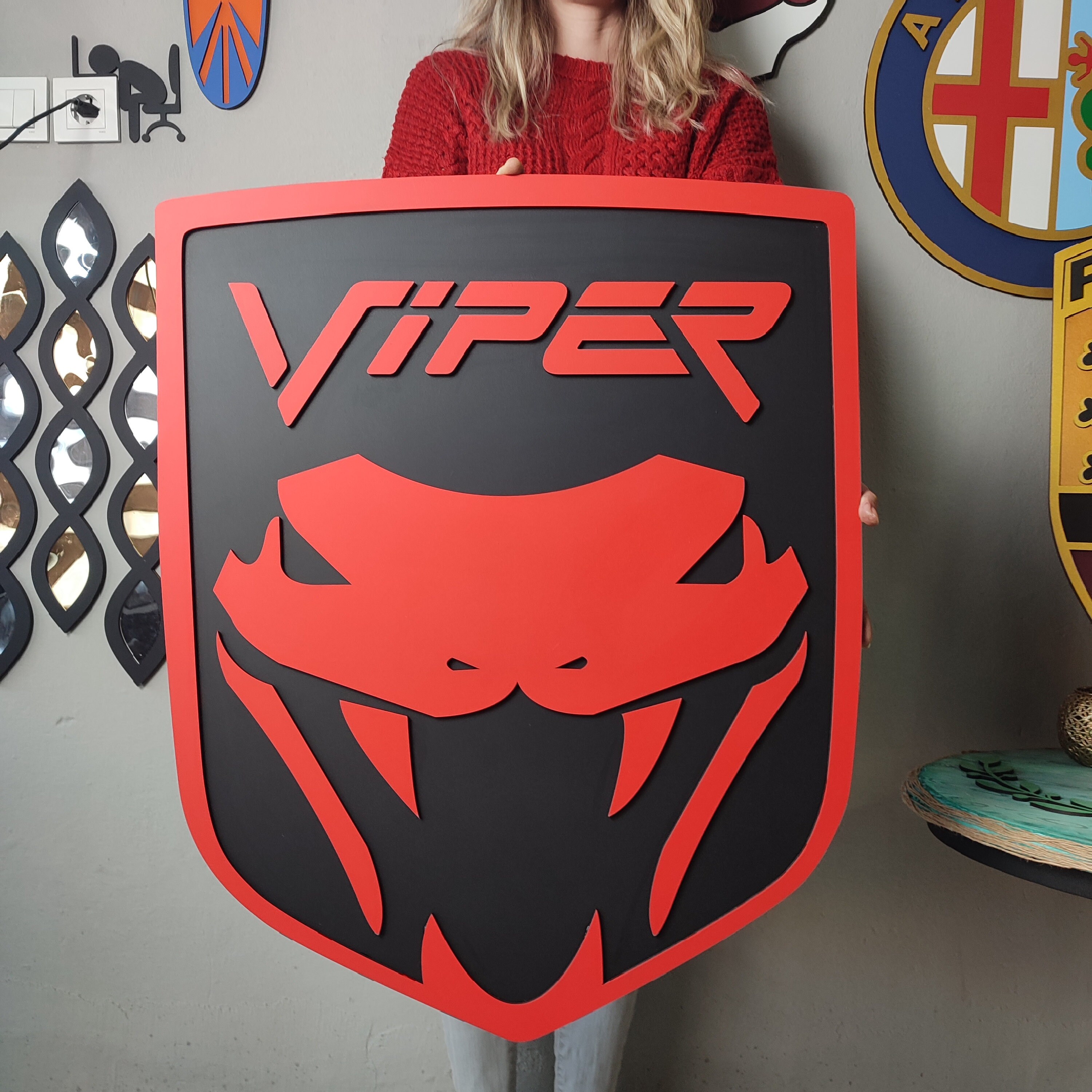 Viper Wall Decor Viper Snake Wood Sign Viper Snake Motor - Etsy