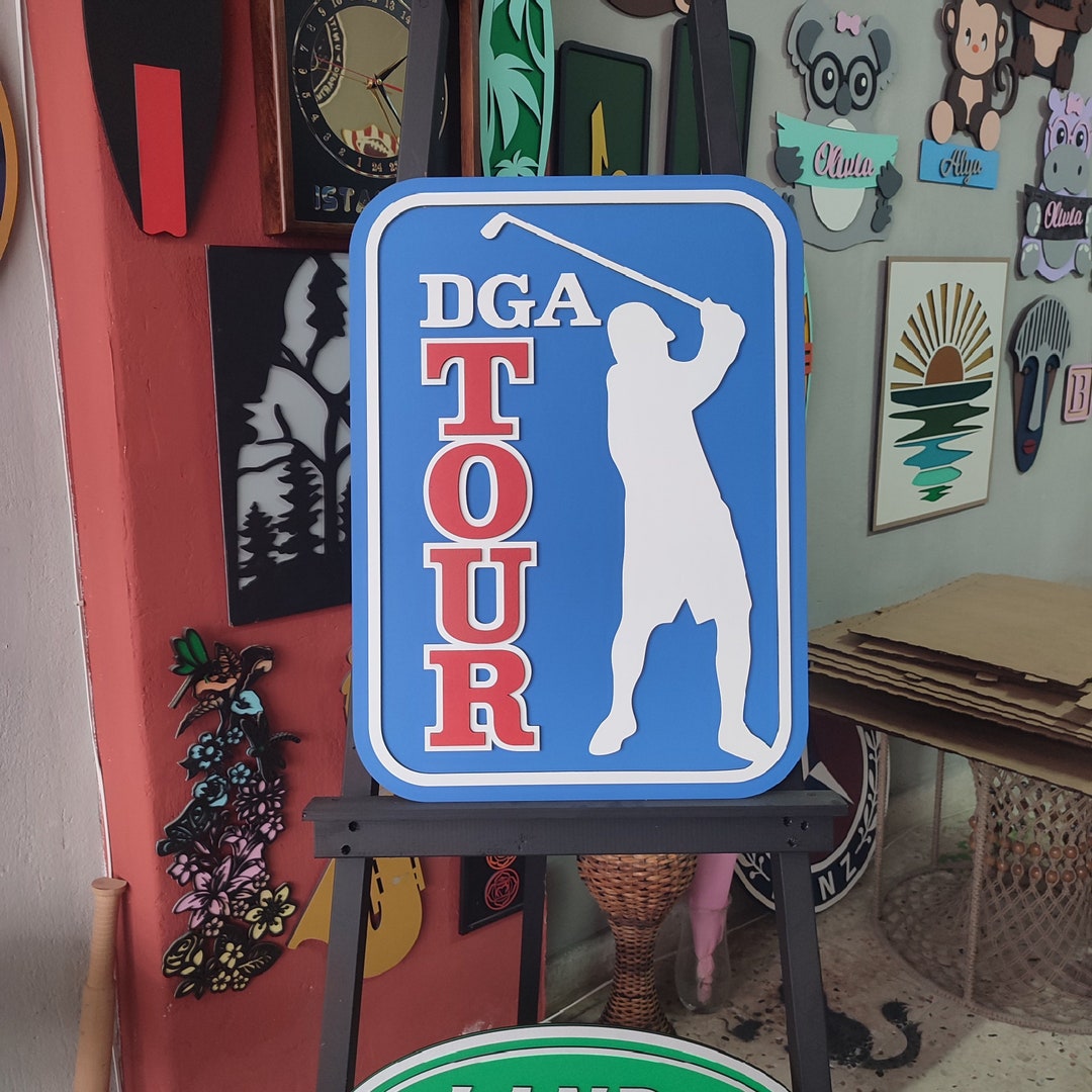 3D DGA TOUR Sign Art Golf Games. DGA Tour Golf Games Course, Golf Wall ...