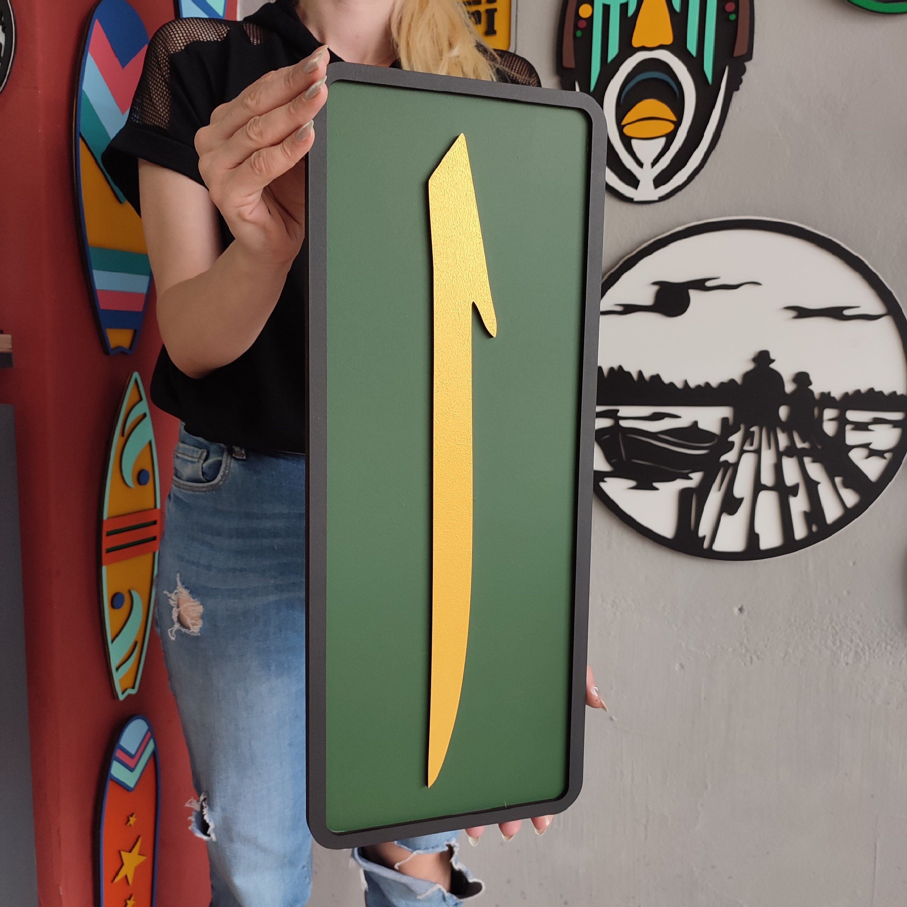 Wooden Elif Sign Islamic Calligraphy Wall Art for Spiritual - Etsy