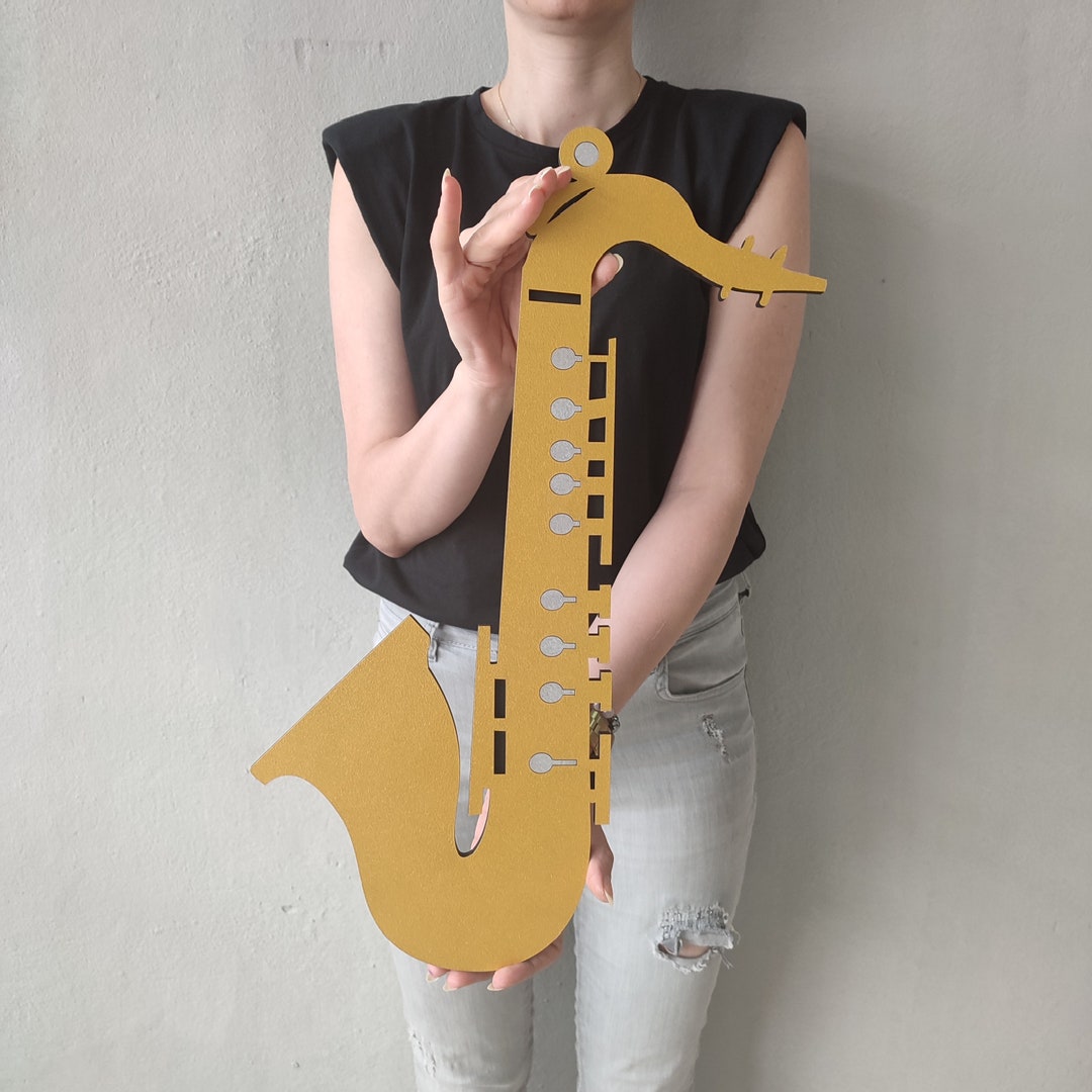 Saxophone Wood Wall Decor Jazz up Your Space With Musical Elegance ...