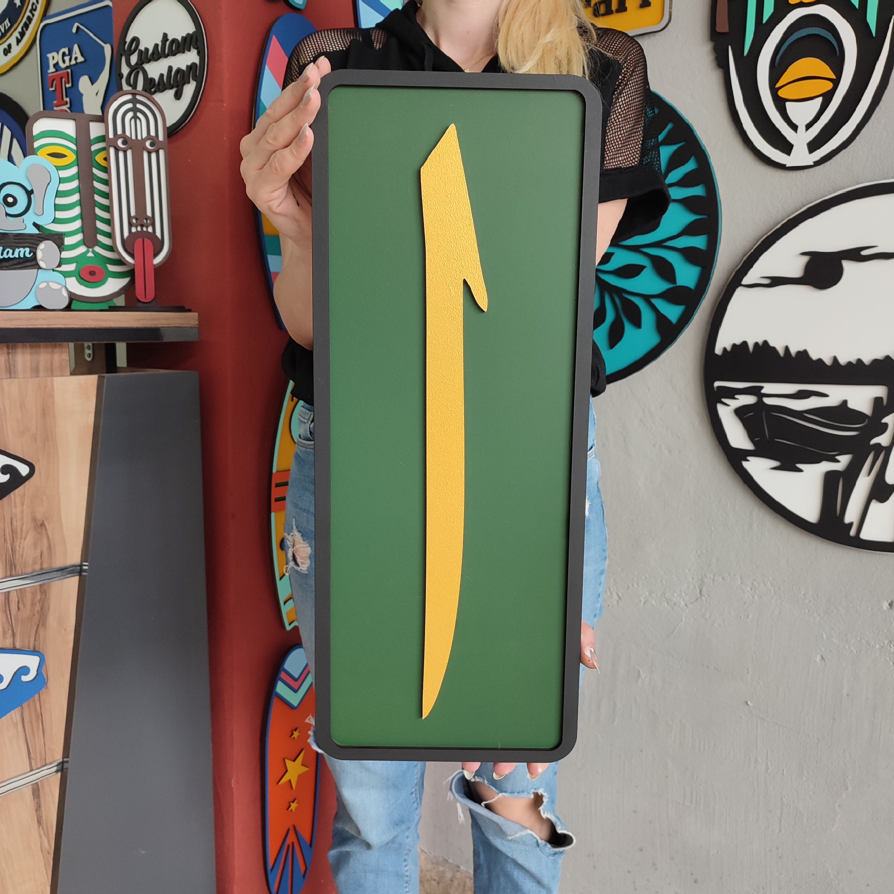 Wooden Elif Sign Islamic Calligraphy Wall Art for Spiritual - Etsy