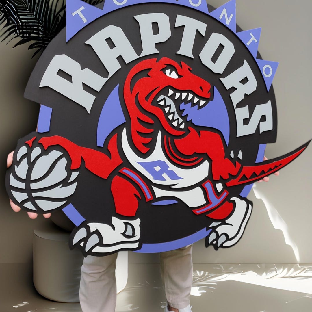 Toronto Raptors Logo Evolution Wall Art | Raptors Symbolism Decor ...