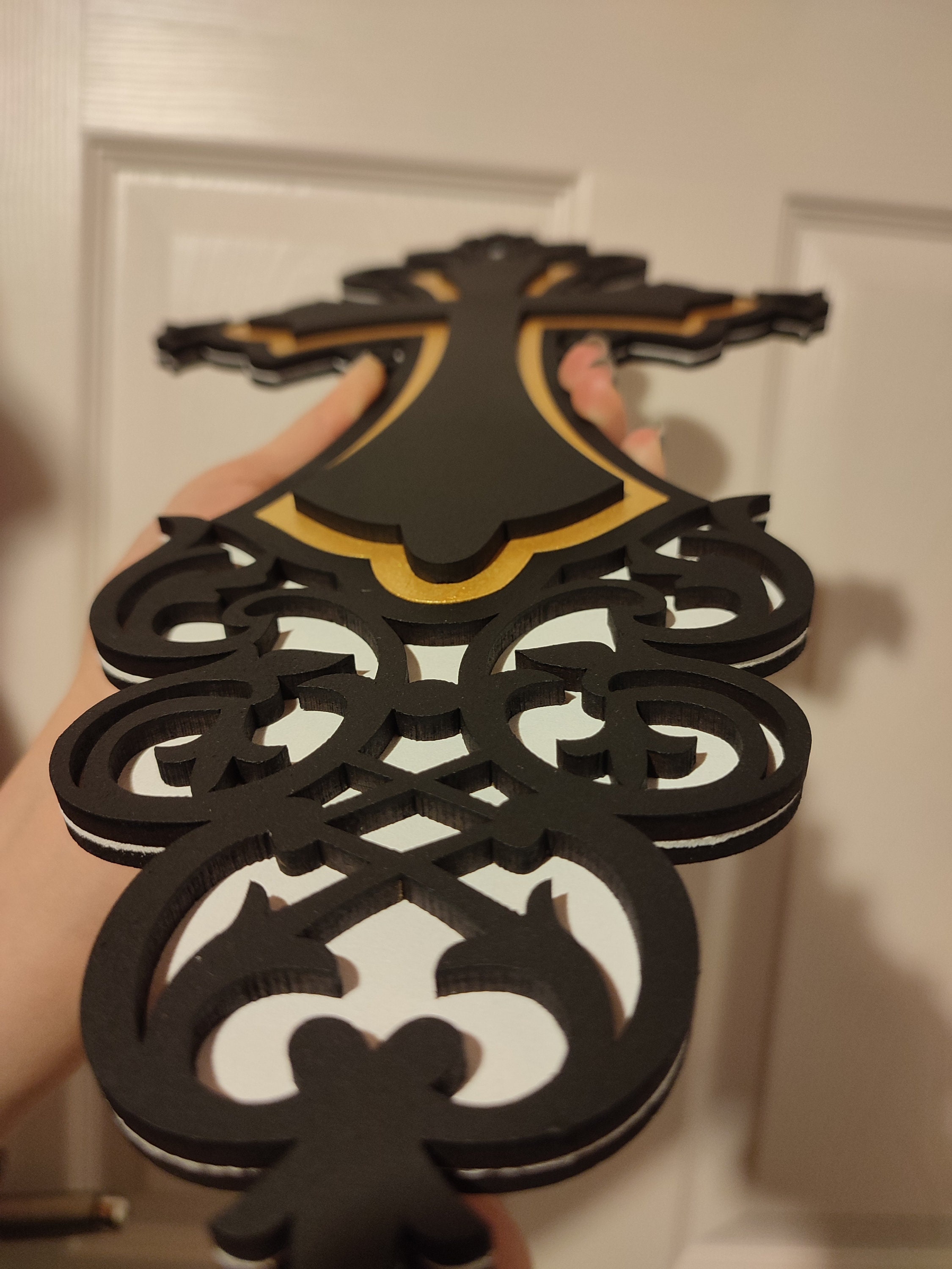 3 Layers Wooden Cross Sign Cross Wall Decor Wood Cross for - Etsy