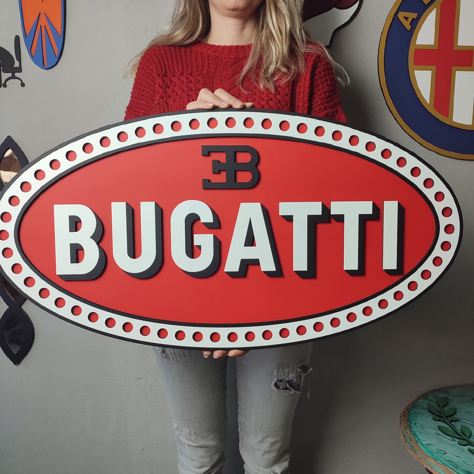 Bugatti Wall Decor, Bugatti Wood Sign, Bugatti Motor Vehicle Wall ...