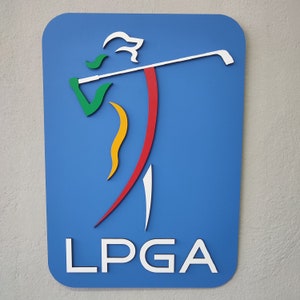 3D LPGA TOUR Sign Art Golf Games. LPGA Golf Games Course, Golf Wall Art ...