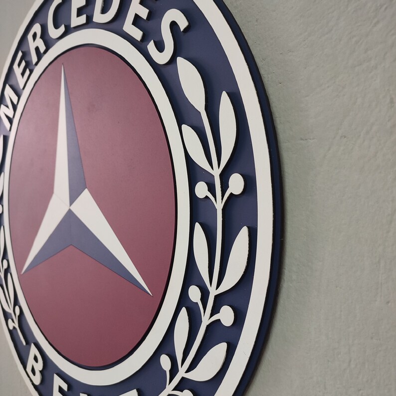 Mercedes-benz Wall Decor Mercedes-benz Wood Sign - Etsy