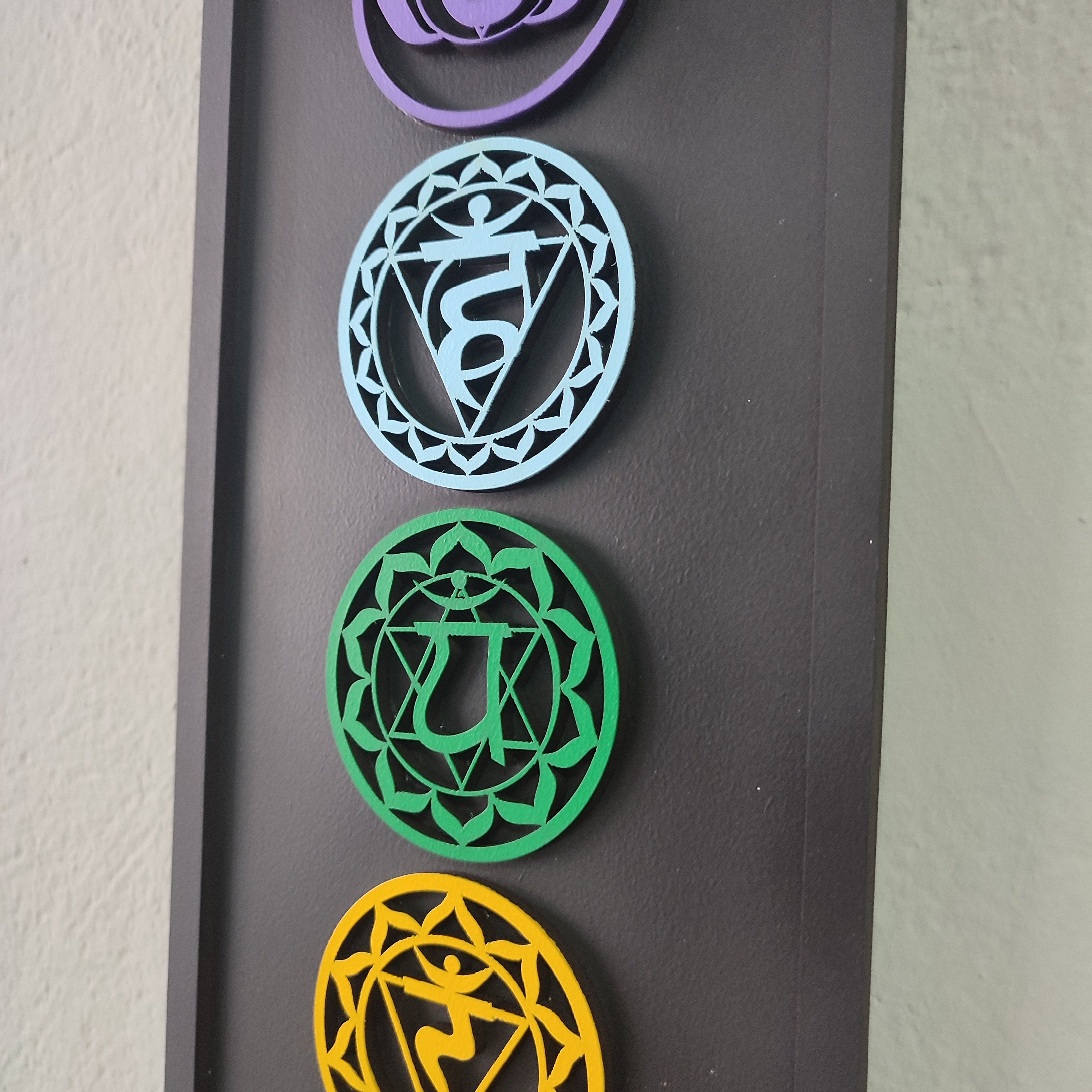 Chakra Wall Decor, Chakra Wall Art, Chakra Wood Art, Chakra Wall ...