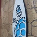 Surfboard Wall Art, Turtle Patterned Surfboard, Sea Turtle, Surfboard ...