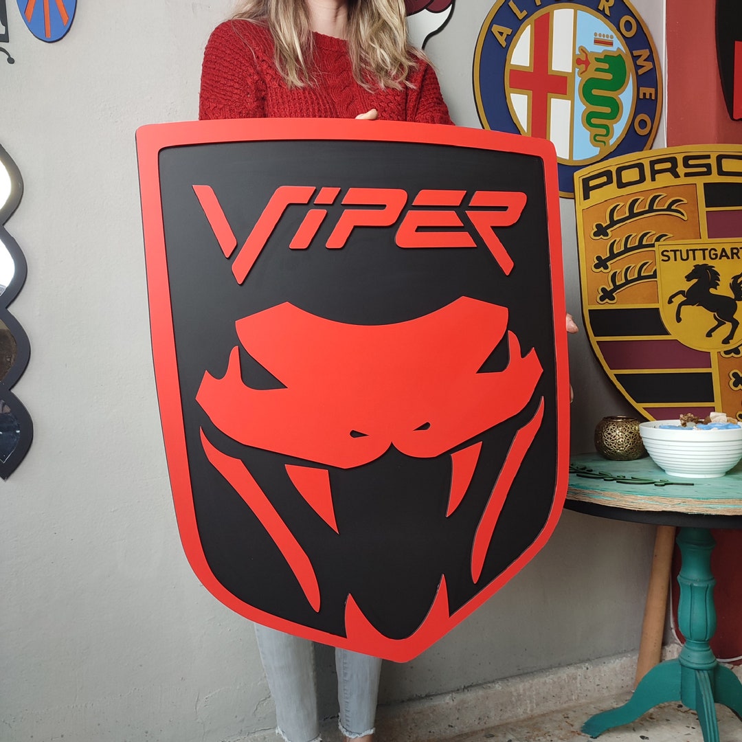 Viper Wall Decor, Viper Snake Wood Sign, Viper Snake Motor Vehicle Wall ...