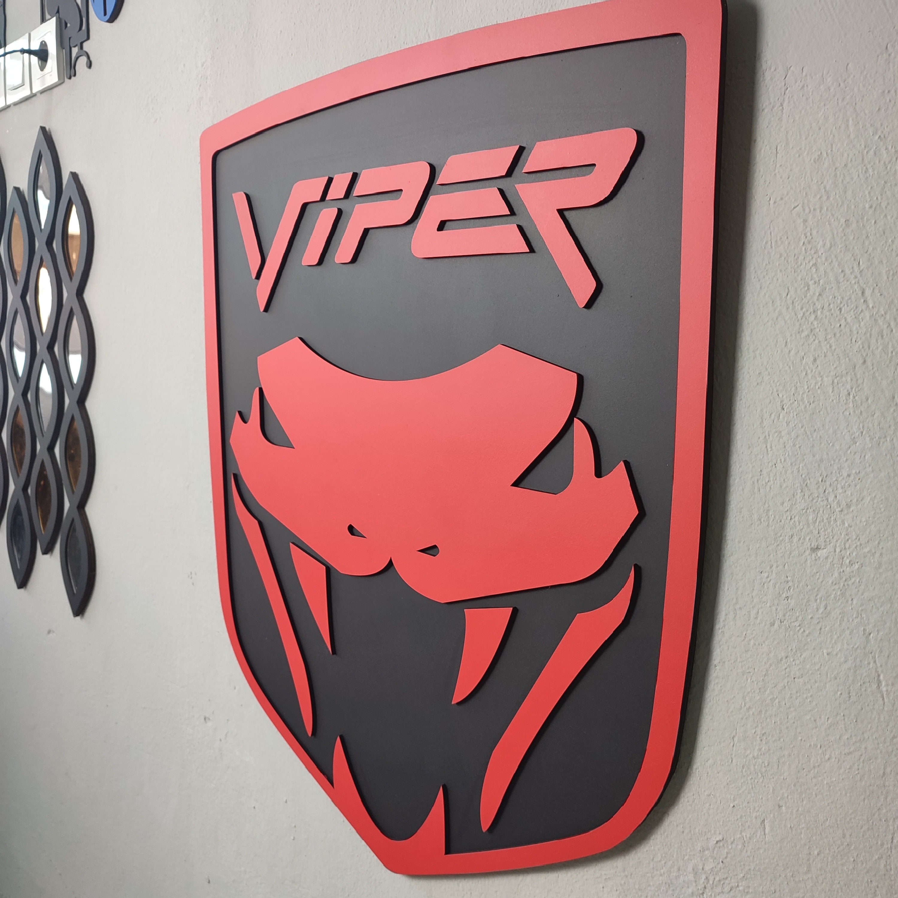 Viper Wall Decor Viper Snake Wood Sign Viper Snake Motor - Etsy