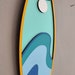 Wooden Surfboard Wall Art, Unique Wooden Surfboard Wall Decor for Ocean ...