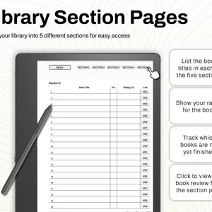Kindle Scribe Template | Kindle Scribe Book Review Journal | Reading ...