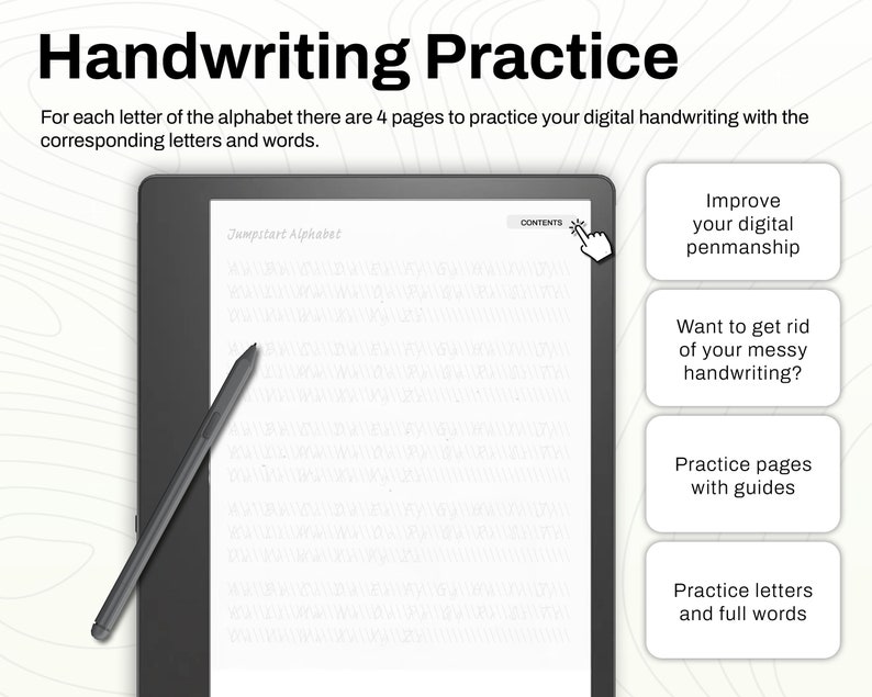 Kindle Scribe Template | Neat Handwriting Practice Sheets | Penmanship ...
