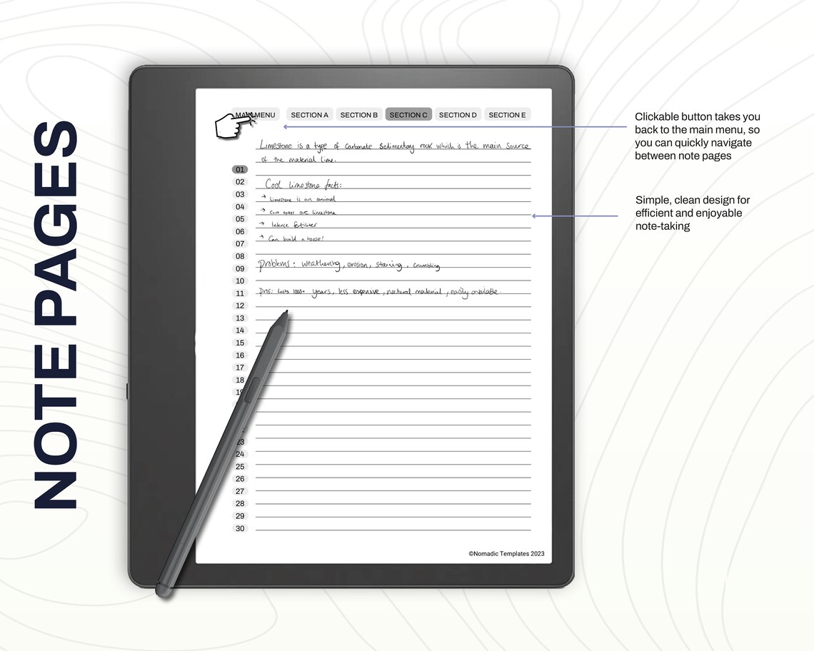 Kindle Scribe Notebook | Template | Journal | Notepad | Wide, Narrow ...