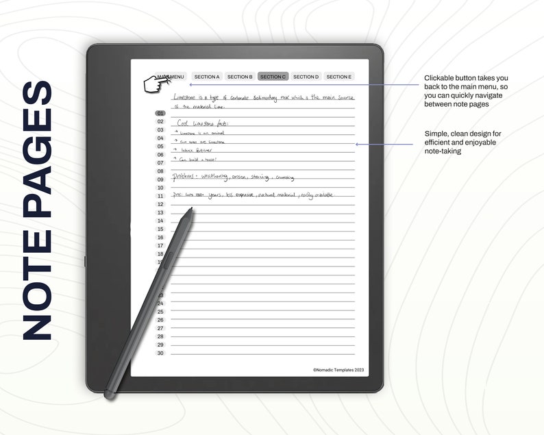 Kindle Scribe Notebook | Template | Journal | Notepad | Wide, Narrow ...