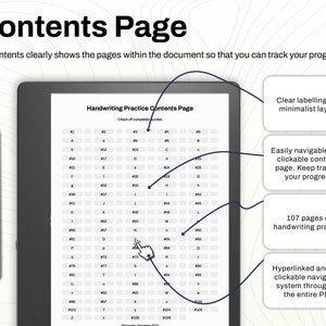 Kindle Scribe Template | Neat Handwriting Practice Sheets | Penmanship ...