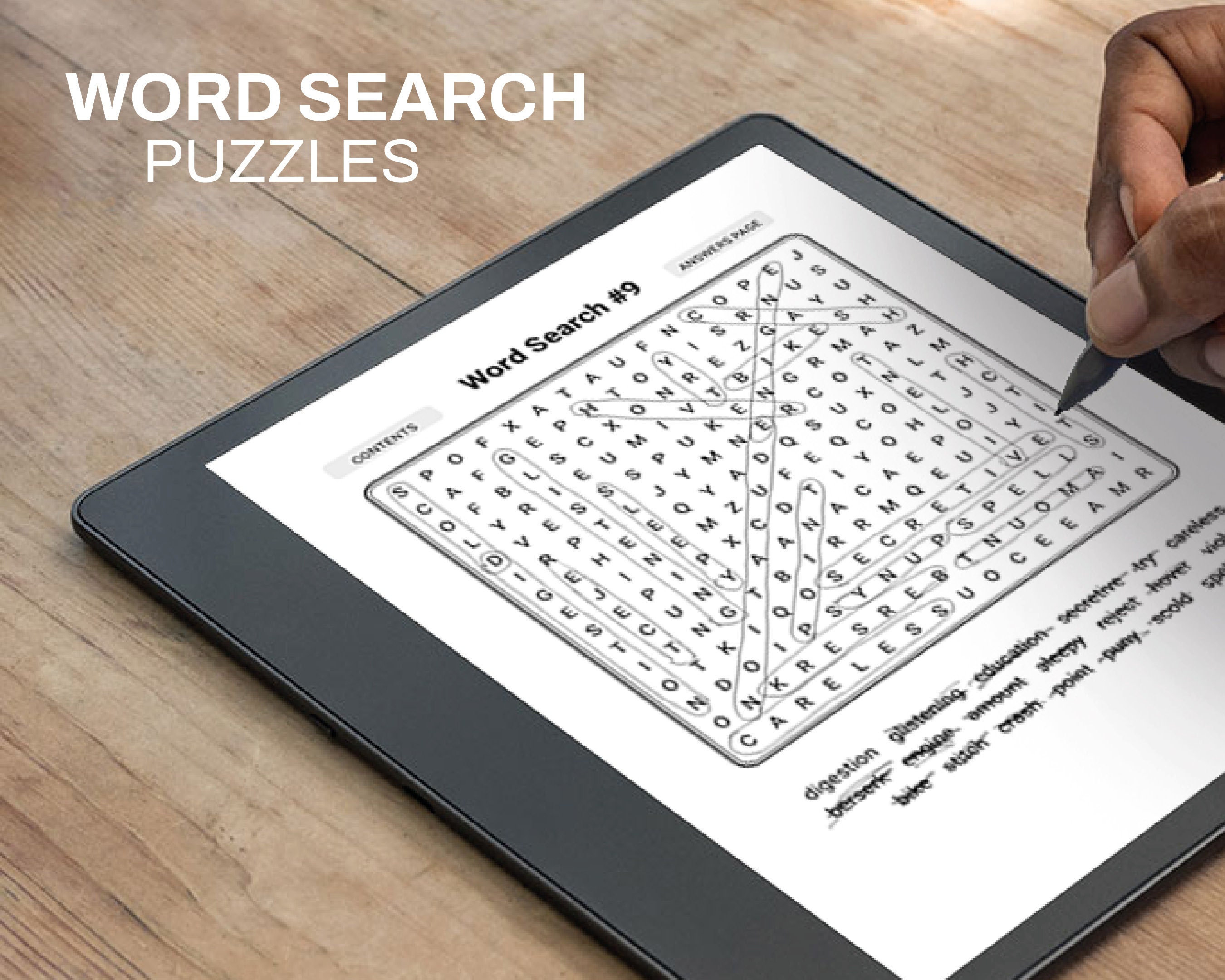 Kindle Scribe Word Search Bundle Volume 1 Games and Puzzles - Etsy