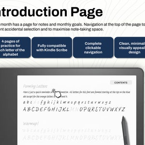 Kindle Scribe Template | Neat Handwriting Practice Sheets | Penmanship ...
