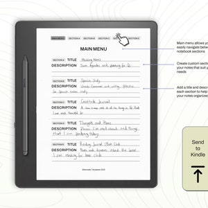 Kindle Scribe Notebook | Template | Journal | Notepad | Wide, Narrow ...
