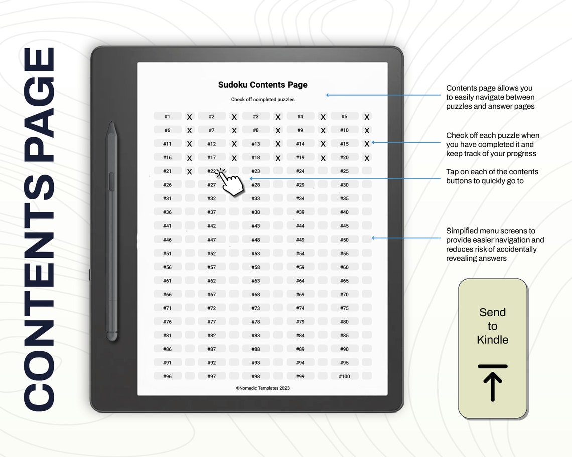 Kindle Scribe Sudoku Volume 1 | Games and Puzzles | PDF Template With ...