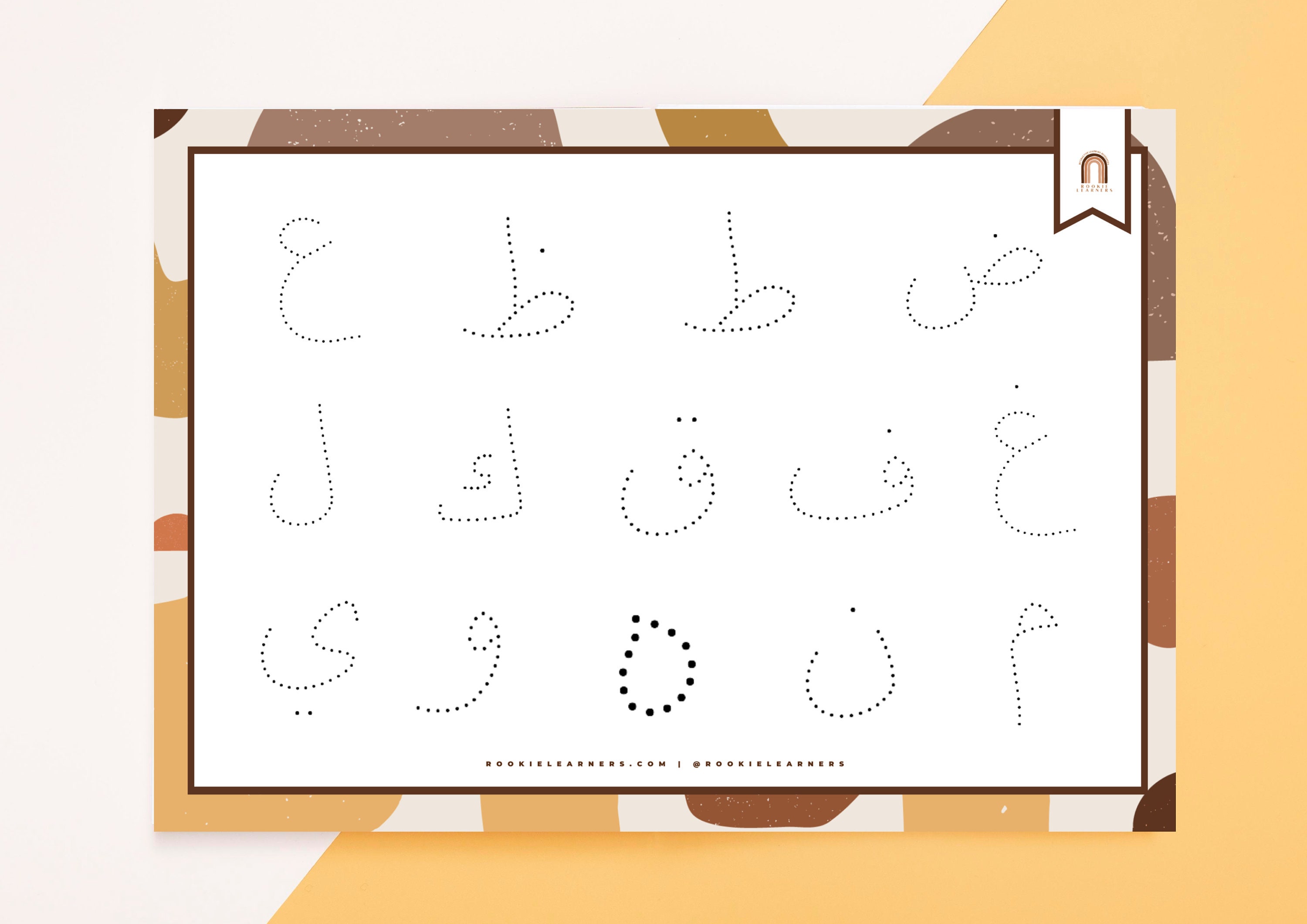 Printable Arabic Tracing Learning Writing Mat - Etsy UK