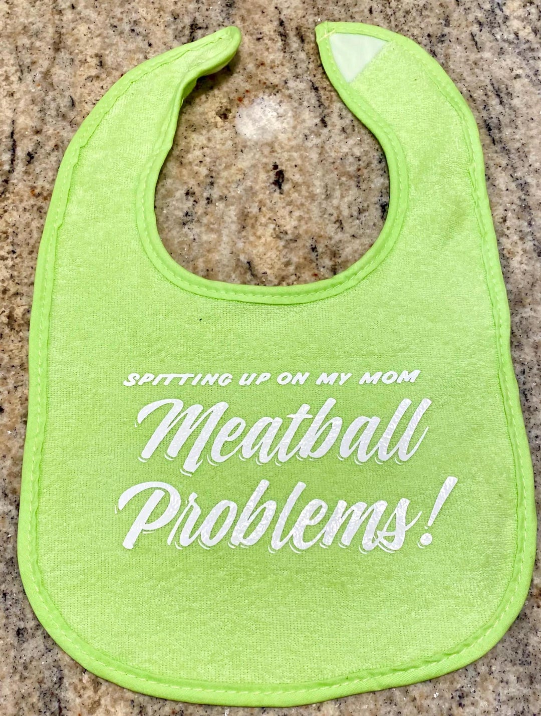 Meatball Problems Jersey Shore - Custom Personalized Baby Bib - Etsy