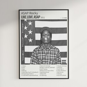 Live Love Asap Poster Asap Rocky Poster Album Cover Poster - Etsy