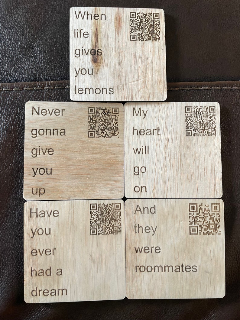 QR Code Meme Coasters - Etsy