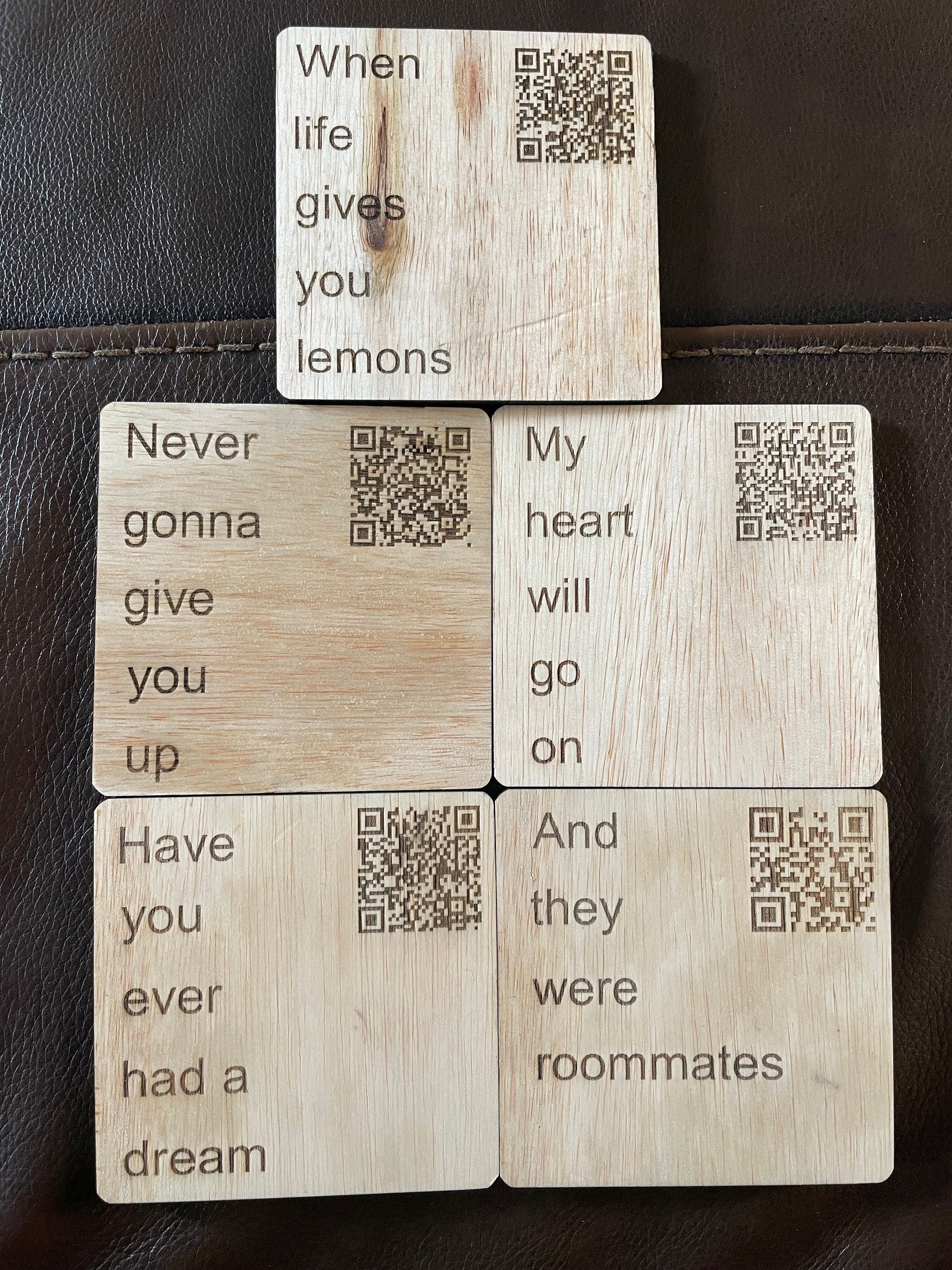 QR Code Meme Coasters - Etsy