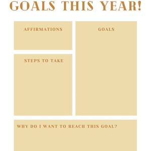 Printable Digital Vision Board for 2024, Vision Board Template, Vision ...